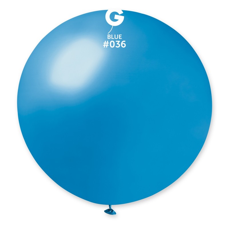 Ballon 80 cm Turquoise Métallisé - 100%FETE Le Shop