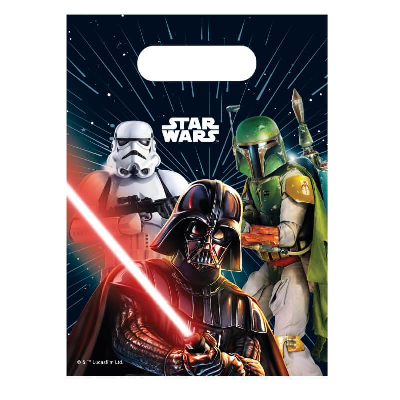 6 Sacs Cadeaux Star Wars - 100%FETE Le Shop