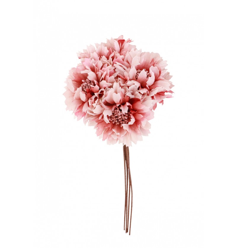 Bouquet de 4 Fleurs Vieux Rose - 100%FETE Le Shop