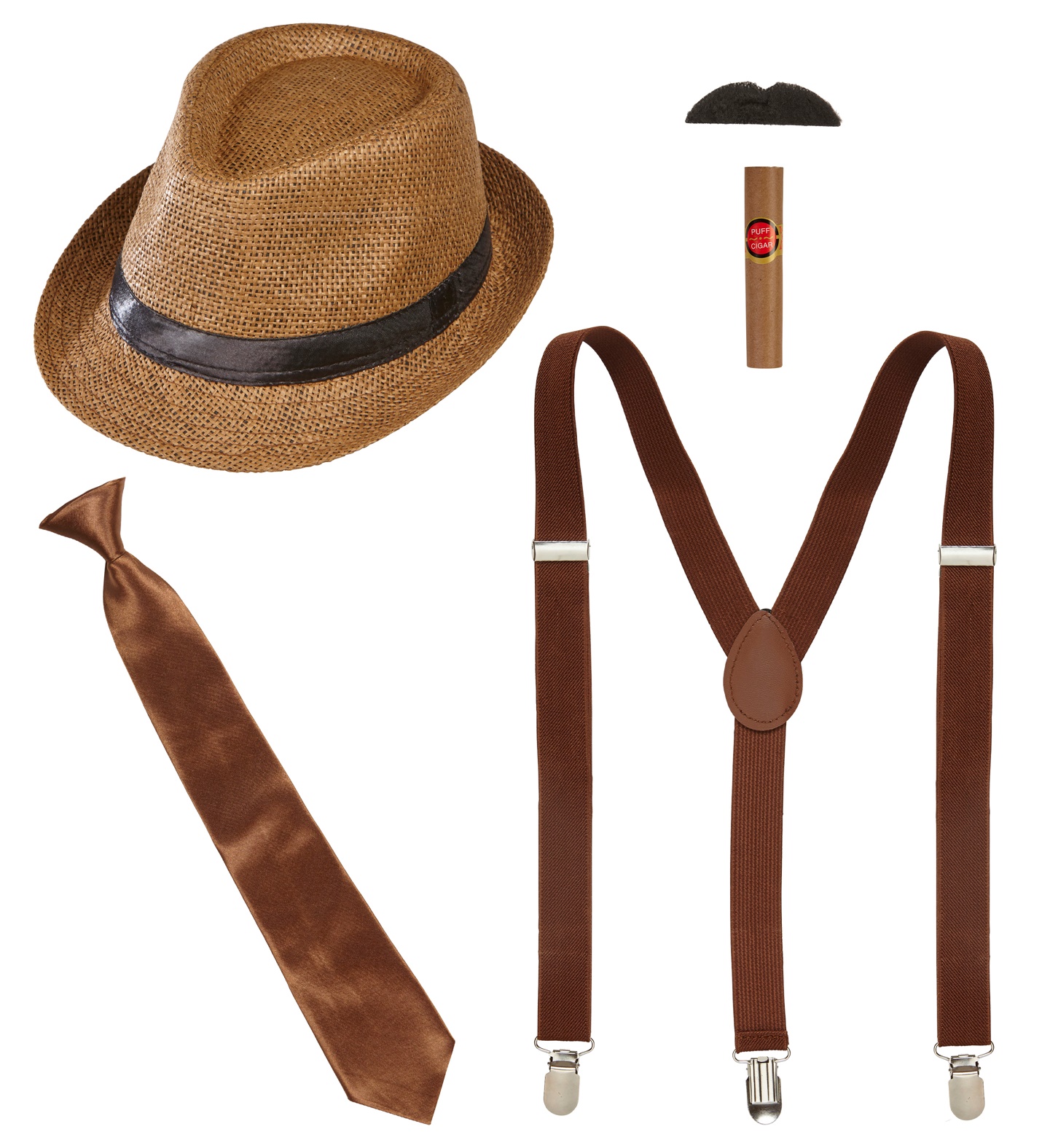 Kit Années 20 brun - 100%FETE Le Shop