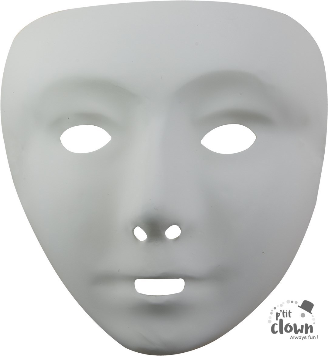 Masque visage fille blanc - 100%FETE Le Shop