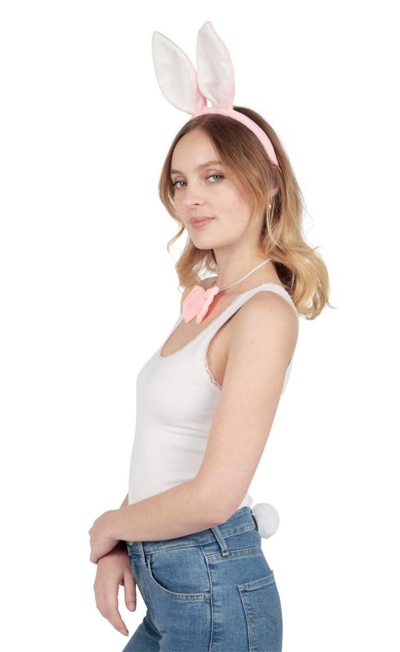 Set Lapin - Rose et Blanc - 100%FETE Le Shop