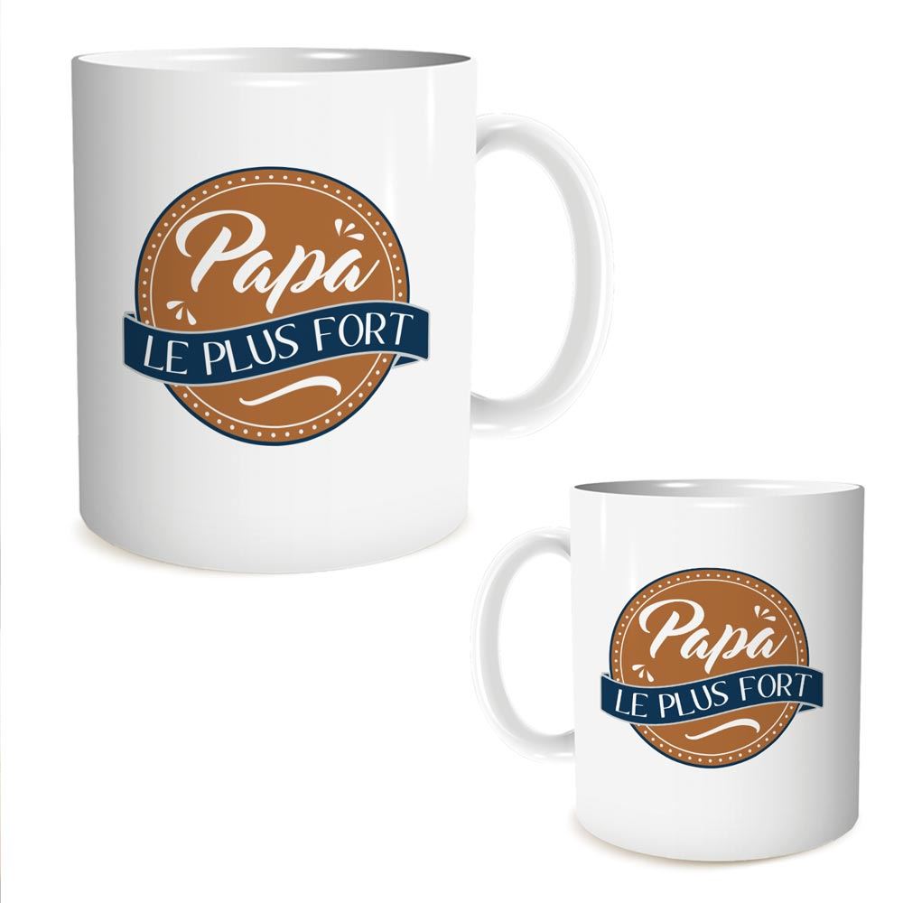 Mug Papa Le Plus Fort - 100%FETE Le Shop